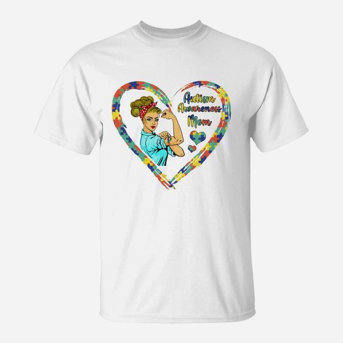 Autism Awareness University Puzzle Pieces Support Autismus T-Shirt ...