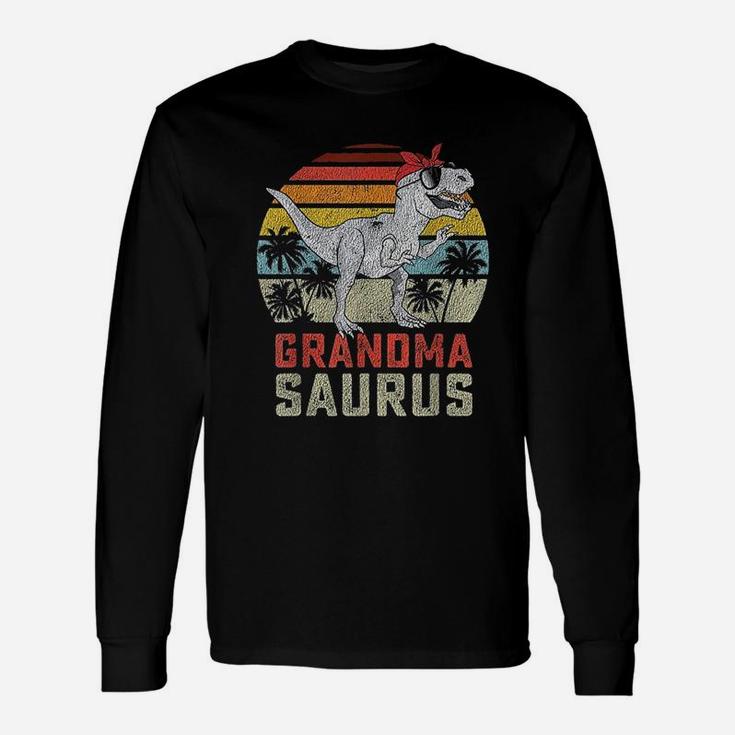 Grandmasaurus T Rex Dinosaur Grandma Saurus Family Unisex Long Sleeve ...