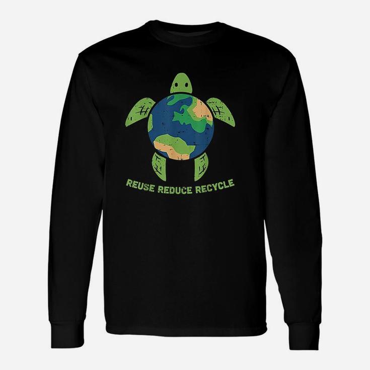Reduce Reuse Recycle Turtle Save Earth Planet Ocean Eco Unisex Long ...