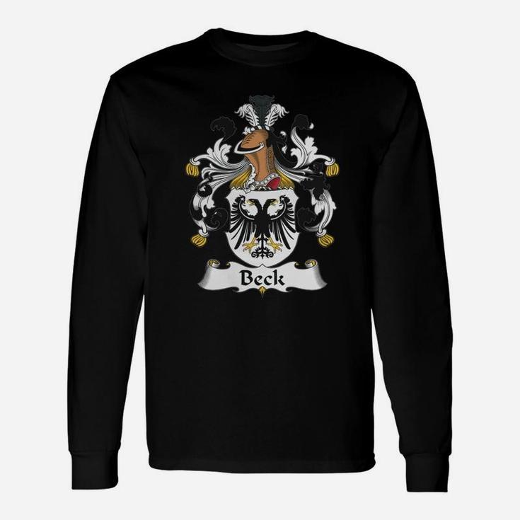 Beck Crest German Crests Long Sleeve T-Shirt - Seseable
