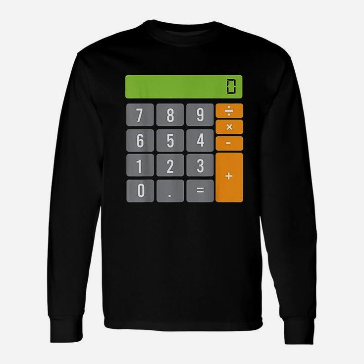 Calculator Costume Halloween Easy Cosplay Math Geek Outfit Long Sleeve ...