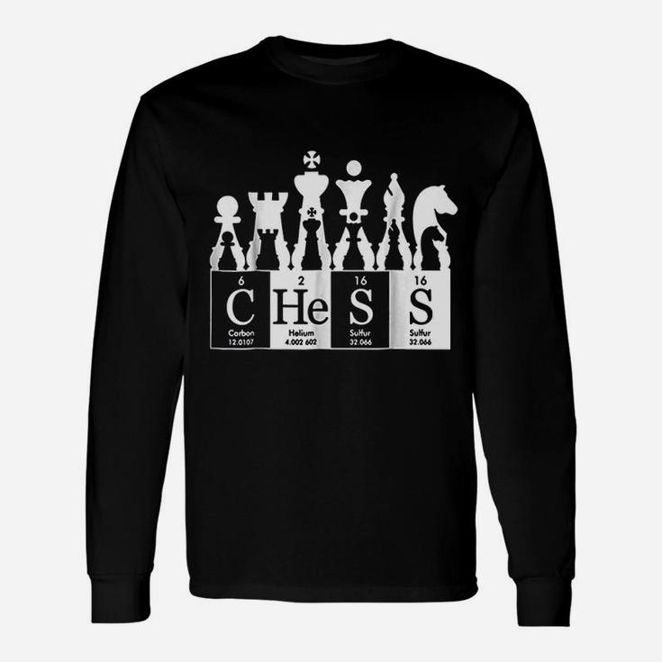 Chess Sets Periodic Table Elements For Men Long Sleeve T-Shirt - Seseable