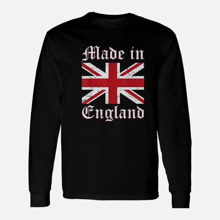 Cool United Kingdom Flag Made In England Long Sleeve T-Shirt | Seseable