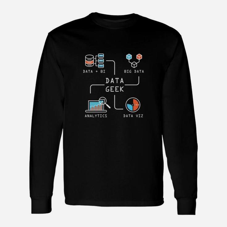 Data Geek Information Analyst Idea Engineering Long Sleeve T-Shirt - Seseable