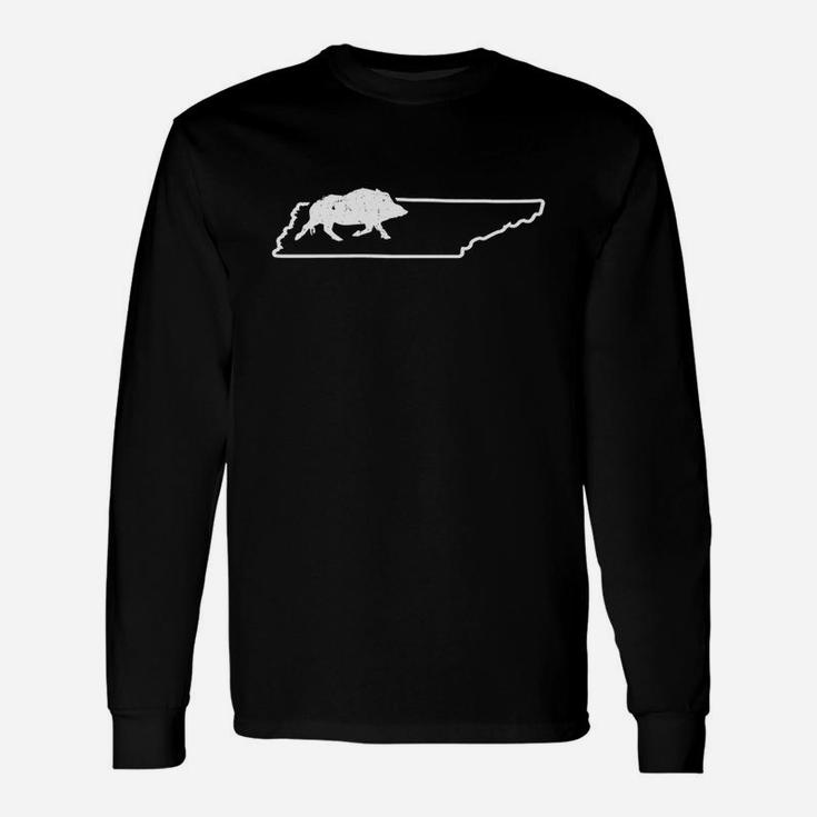 Ferral Hog Hunting Tennessee Wild Boar Hunti Long Sleeve T-Shirt - Seseable