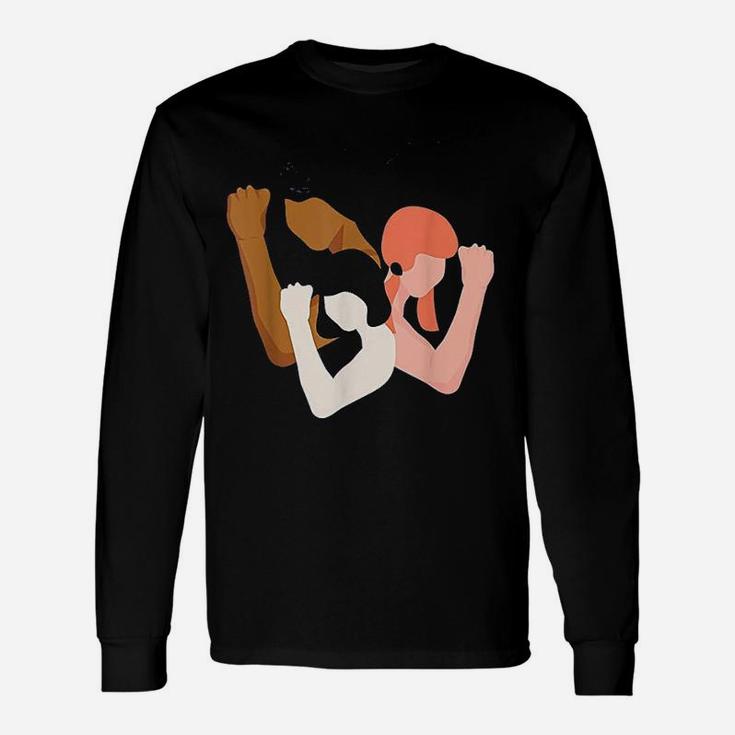 Girls And Women Unity Power In Diversity Feminist Long Sleeve T-Shirt ...