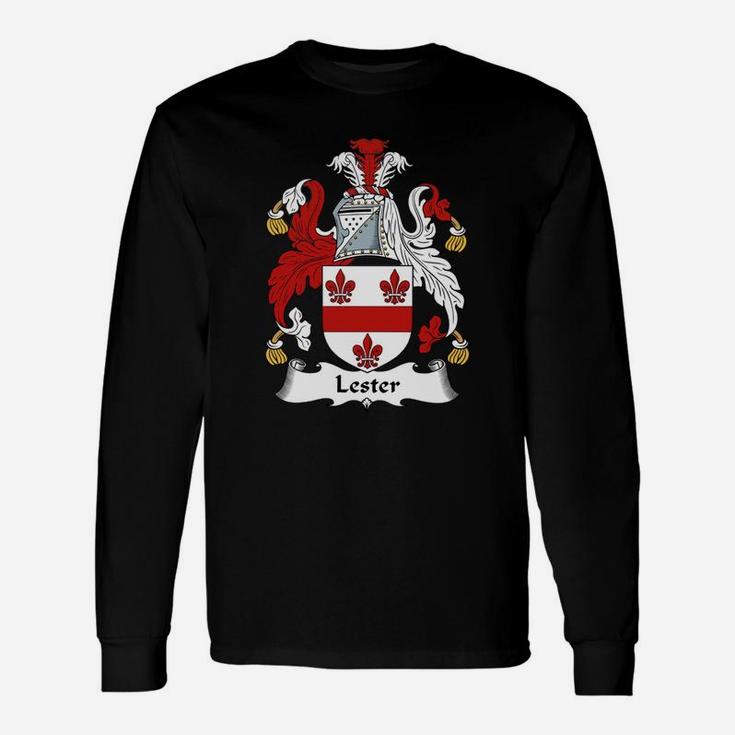 Lester Crest British Crests Long Sleeve T-Shirt | Seseable