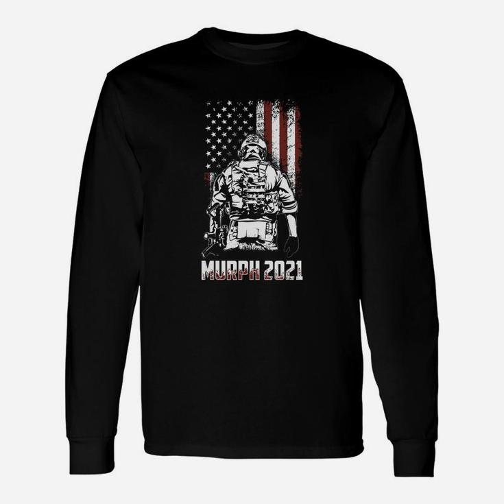 Murph 2021 Challenge Workout Program Fitness Patriotic Long Sleeve T ...