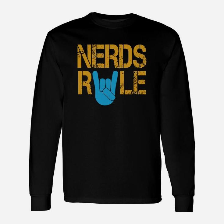 Nerds Rule Long Sleeve T-Shirt - Seseable