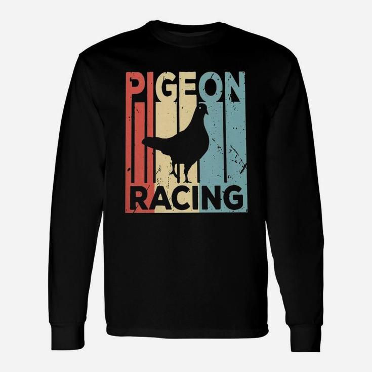 Pigeon Racing Vintage Long Sleeve T-Shirt - Seseable