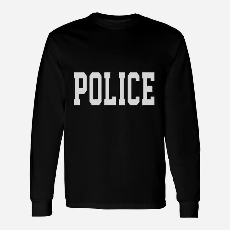 Police First Responder Officer Cop Costume Youth Girl Boy Long Sleeve T ...