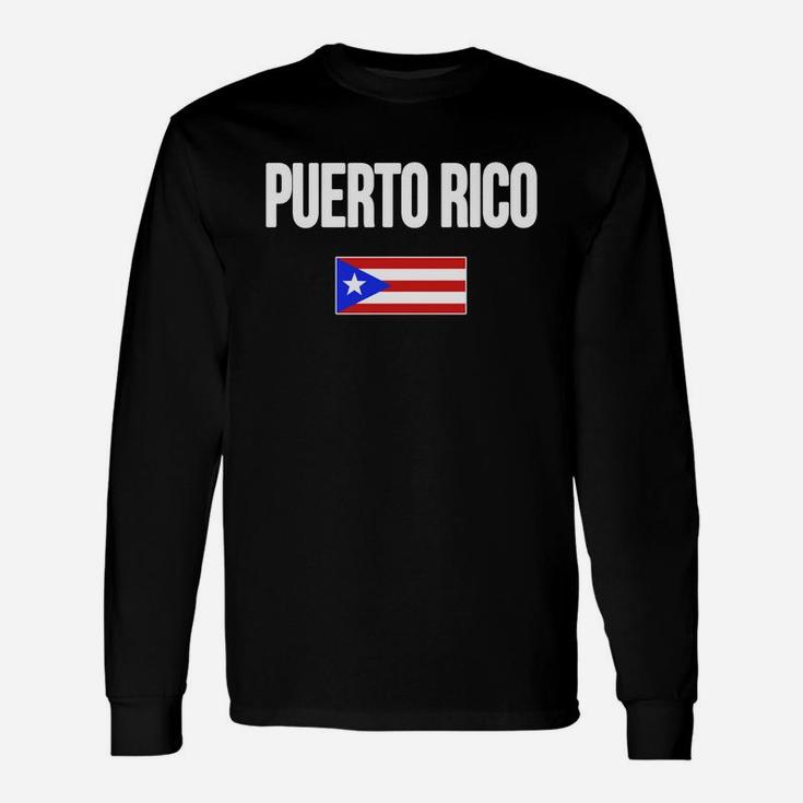 Puerto Rico Puerto Rican Flag Long Sleeve T-Shirt | Seseable