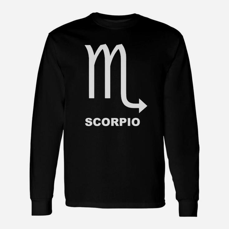 Scorpio Zodiac Long Sleeve T-Shirt - Seseable