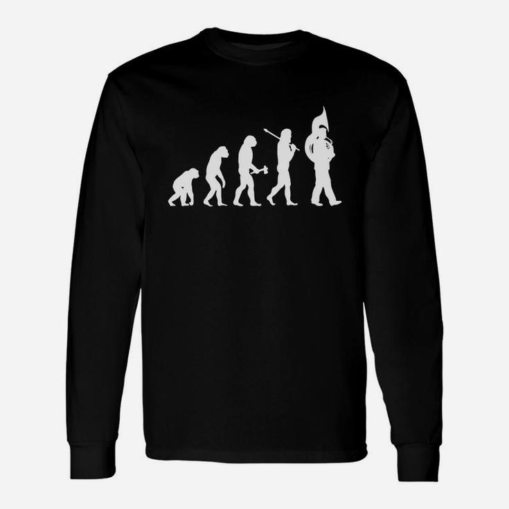 Sousaphone Tuba French Horn Evolution Tubist T-shirt Long Sleeve T ...