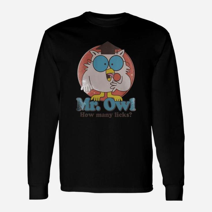 Tootsie Pop Mr Owl Long Sleeve T-Shirt - Seseable