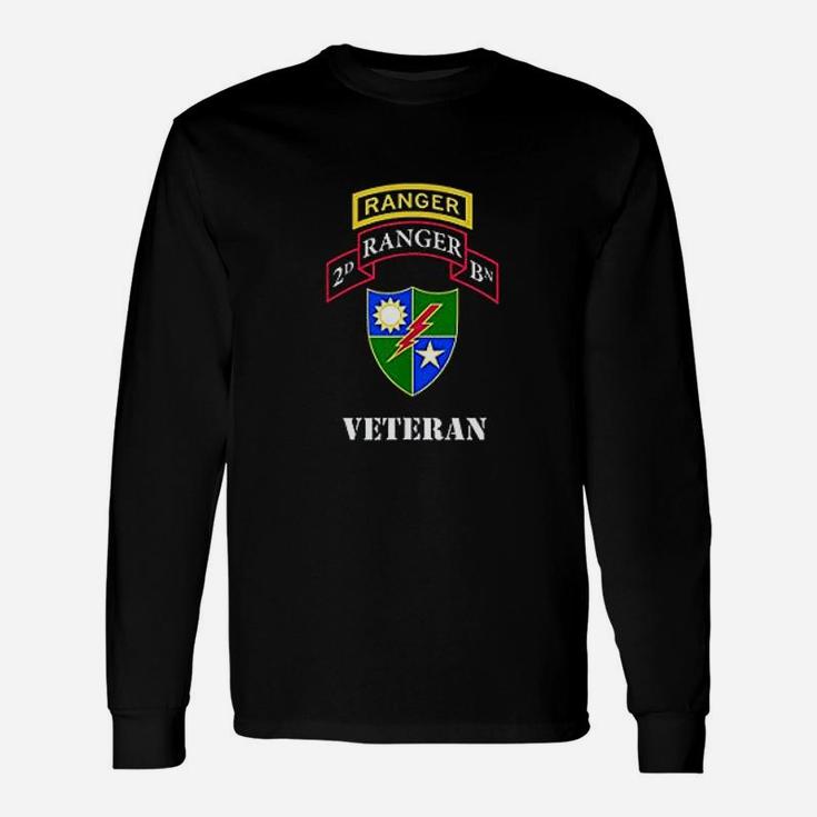 Us Army Ranger Patch Long Sleeve T-Shirt - Seseable