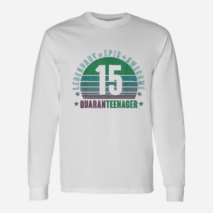15 Year Old Vintage 15th Birthday Girl Long Sleeve T-Shirt - Seseable
