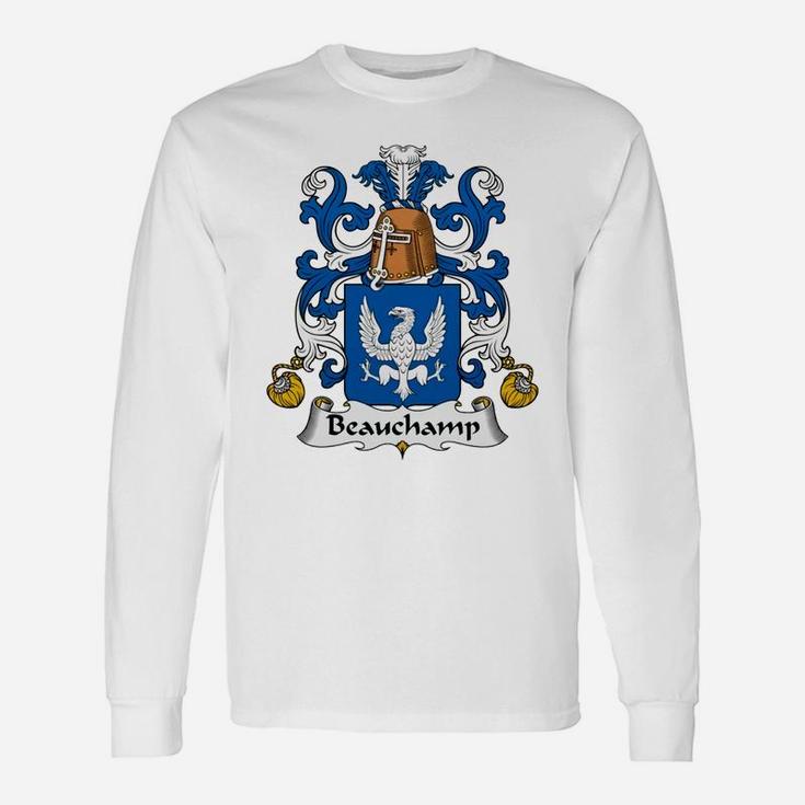 Beauchamp Family Crest French Family Crests Unisex Long Sleeve | Seseable