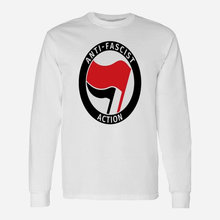 Anti-fascist Action Hoodies Long Sleeve T-Shirt - Seseable