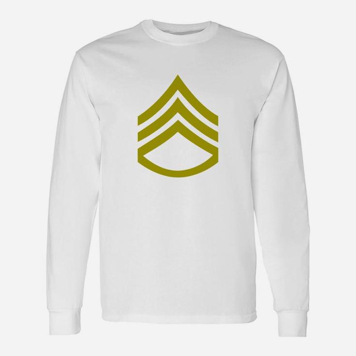 Army Rank Patch Staff Sergeant Long Sleeve T-Shirt - Seseable