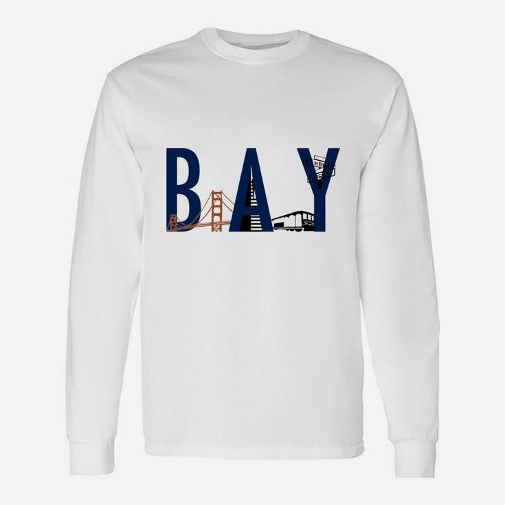 Bay Area Landmarks Long Sleeve T-Shirt - Seseable