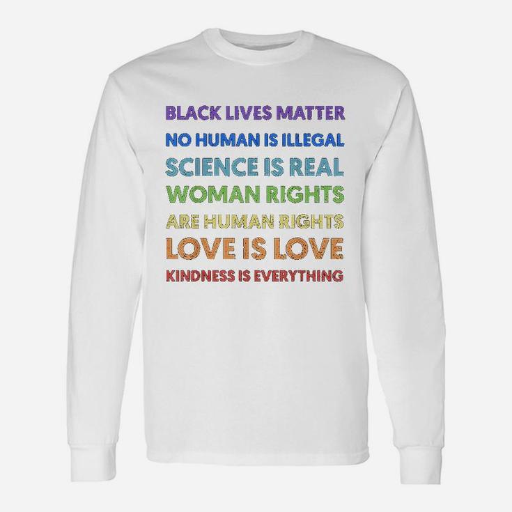 Black Lives Matter Kindness Is Everything Equality Long Sleeve T-Shirt ...