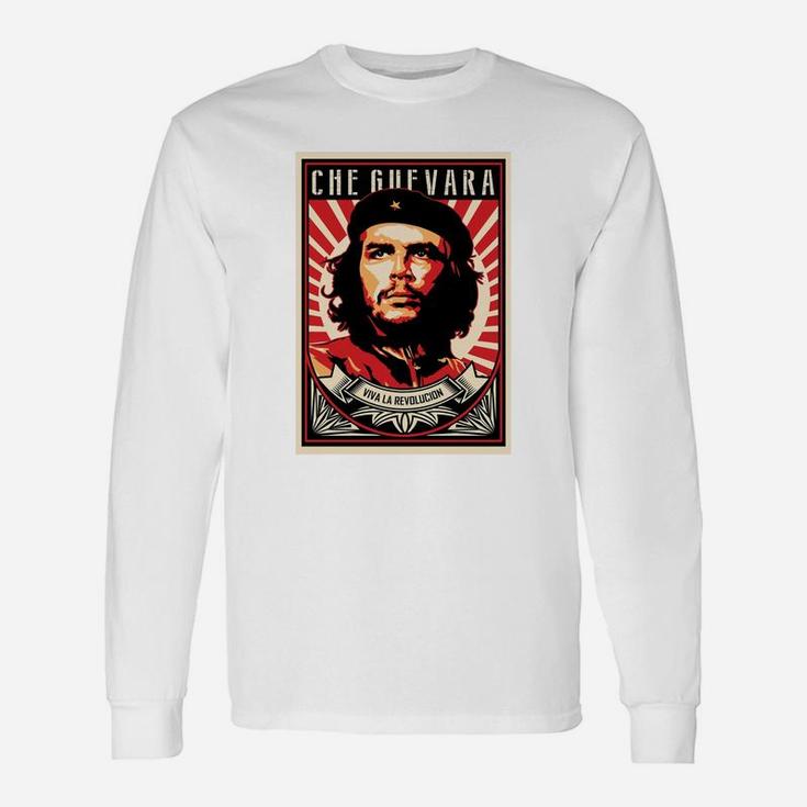 Che Guevara Viva La Revolucion Long Sleeve T-Shirt - Seseable