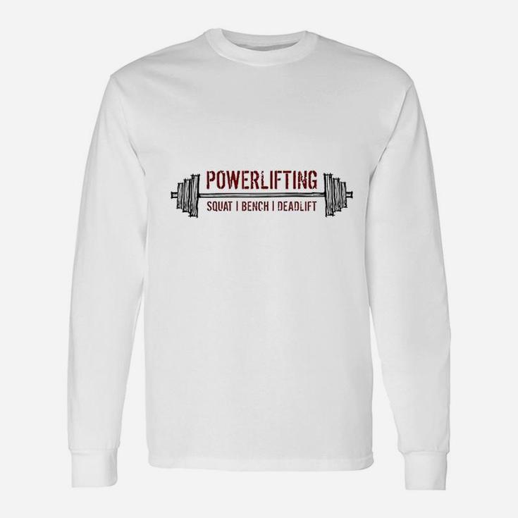 Cool Statement Powerlifting Gym Workout Lifting Long Sleeve T-Shirt ...