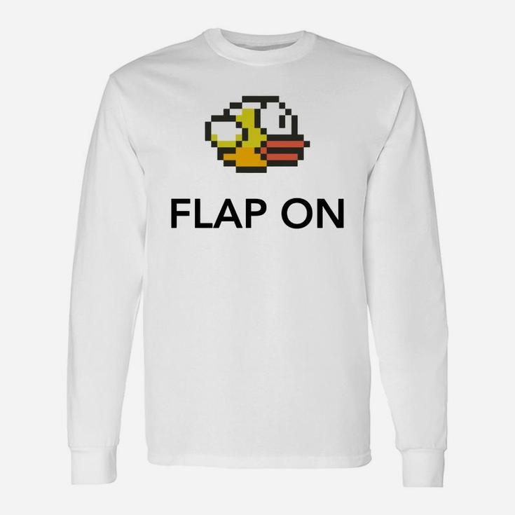 Flap On Flappy Bird Long Sleeve T-Shirt - Seseable