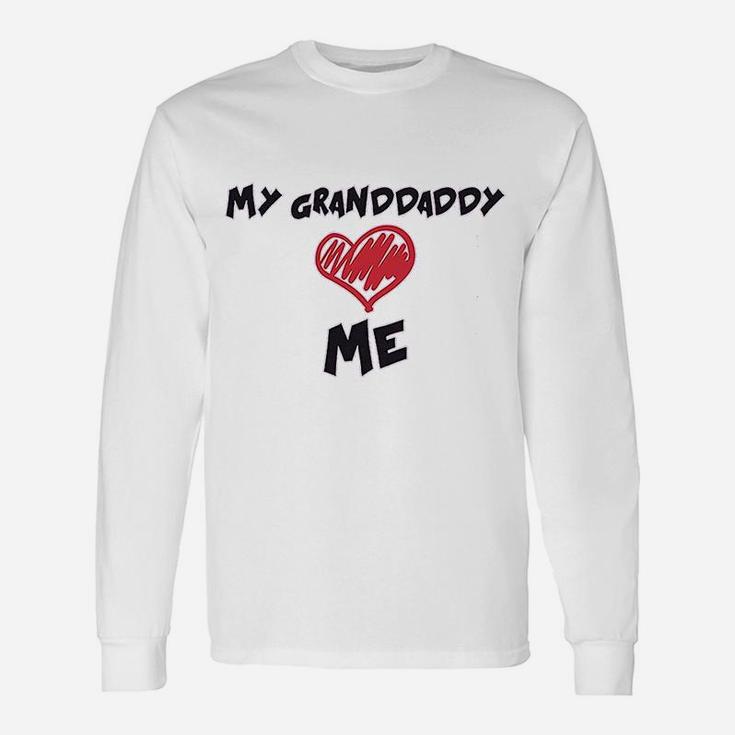 My Granddaddy Love Me Grandpa Grandfather Cotton Long Sleeve T-Shirt ...