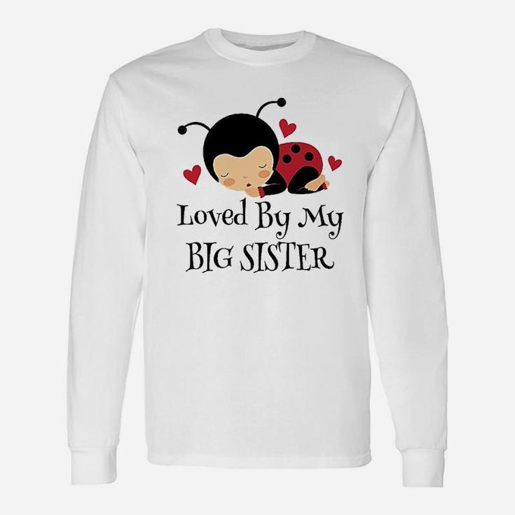 Little Sister Ladybug, sister presents Long Sleeve T-Shirt - Seseable