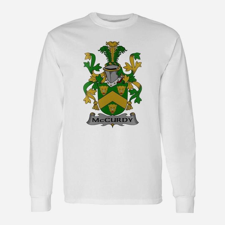 Mccurdy Crest Irish Crests Ii Long Sleeve T-Shirt - Seseable