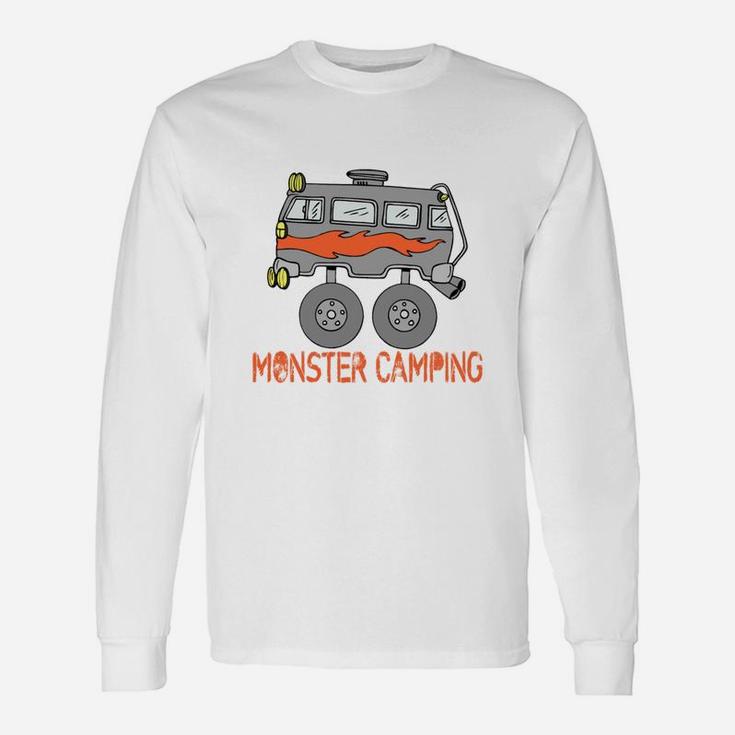 Monster Rv Camping Long Sleeve T-Shirt | Seseable