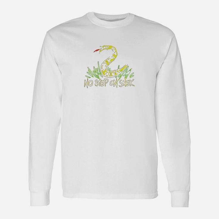 No Step On Snek Meme Long Sleeve T-Shirt - Seseable