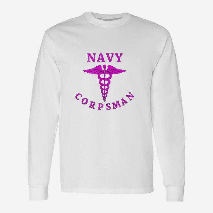 Us Navy Corpsman Girls Are Corpsman Long Sleeve T-Shirt | Seseable