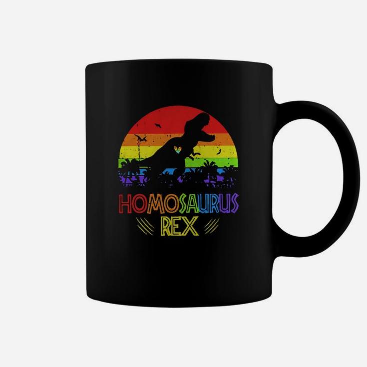 Lgbt T Rex Homosaurus Rex Vintage Coffee Mug | Seseable