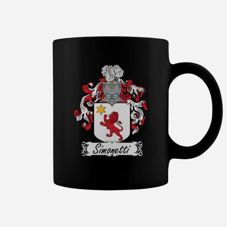Simonetti Family Crest Italian Family Crests Coffee Mug | Seseable