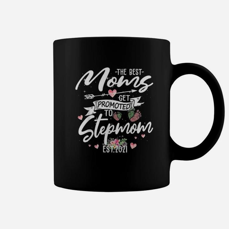 The Best Moms Get Promoted To Stepmom Coffee Mug Seseable