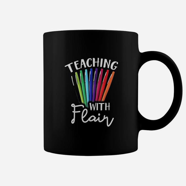 Teaching With Flair Flair Funny Teacher Gift Coffee Mug | Seseable