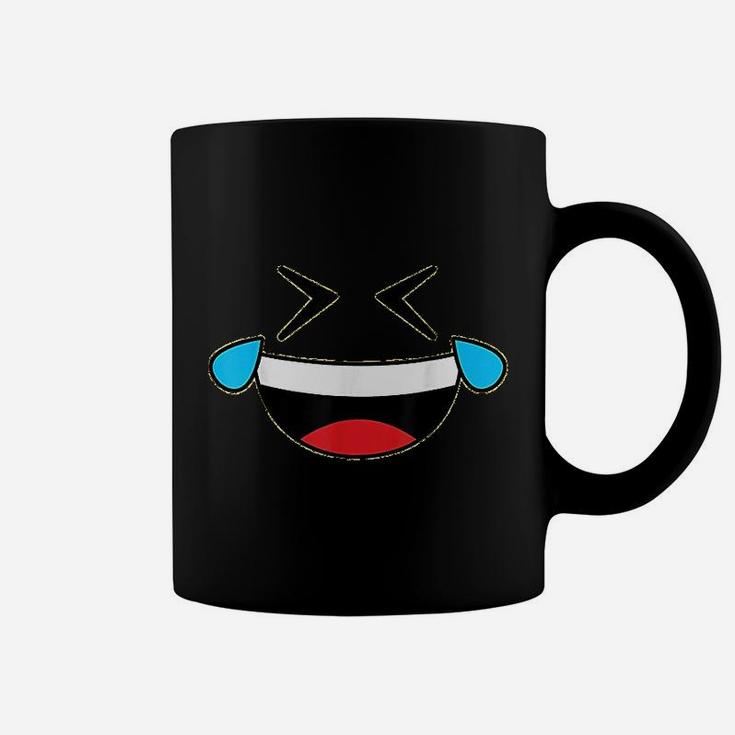 Emojis Costume Crying Laughing Emoticon Tears Coffee Mug | Seseable