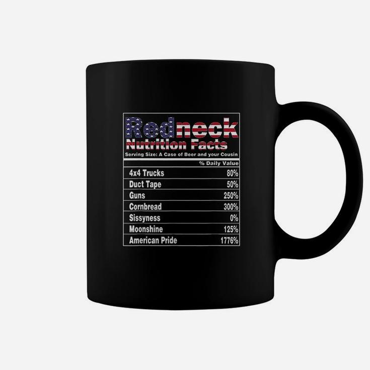 Redneck Nutrition Facts 4th Of July Country Funny Coffee Mug | Seseable