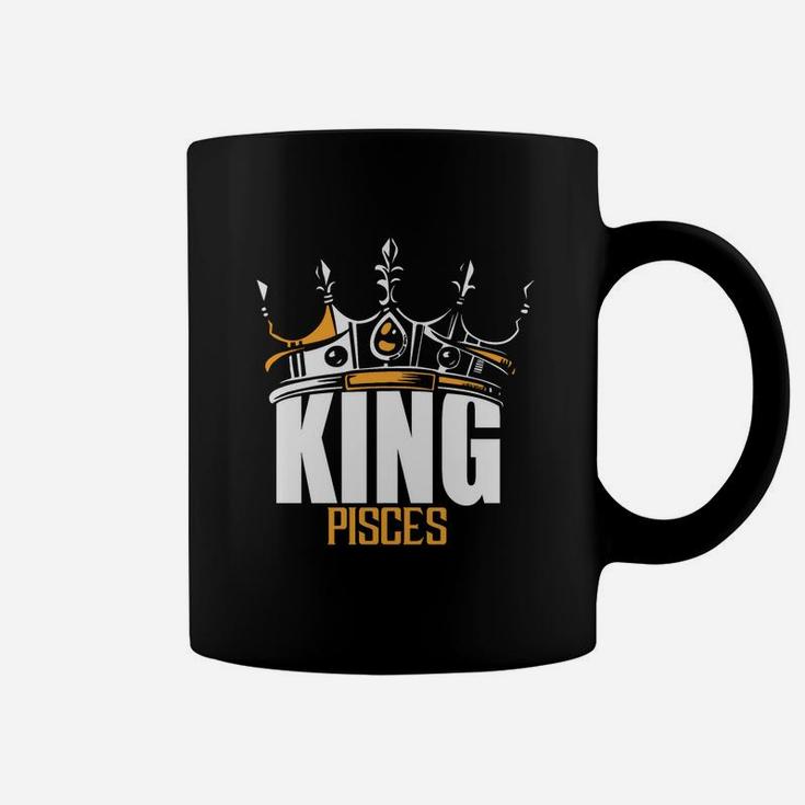 King Pisces Funny Zodiac Happy Birthday Gift Coffee Mug | Seseable