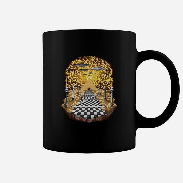 Alien Egyptian Pyramids Space Ufo Aliens Psychedelic Masonic Coffee Mug ...