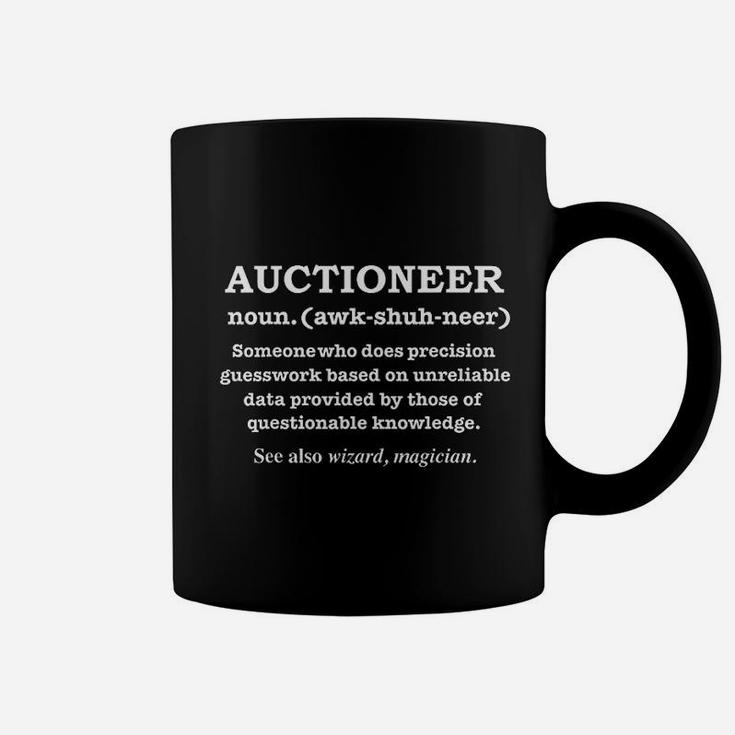 Auctioneer Definition Wizard Magician Funny Auction Gift Coffee Mug ...