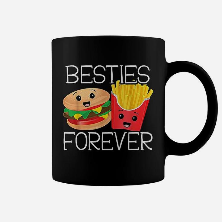 Besties Forever Hamburger French Fries Best Friends Coffee Mug | Seseable