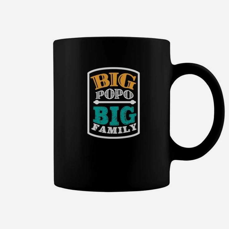 Big Popo Big Family Grandpa Funny Fathers Day Men Gift Premium Coffee ...