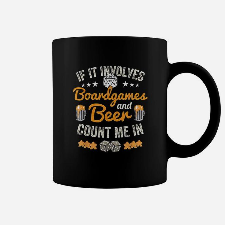 Board Games And Beer For Gamer And Drinker Coffee Mug | Seseable