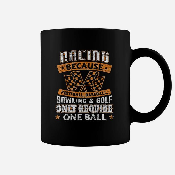 Car Racing Funny Racing One Ball Race Drag Stock Racing Coffee Mug ...