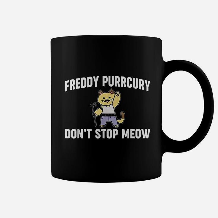 Freddy Purrcury Dont Stop Meow Funny Cat Coffee Mug - Seseable