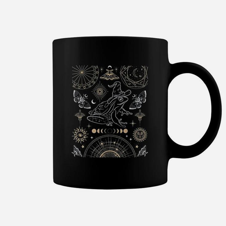 Frog Wizard Hat Moon Dark Academia Aesthetic Cottagecore Coffee Mug ...